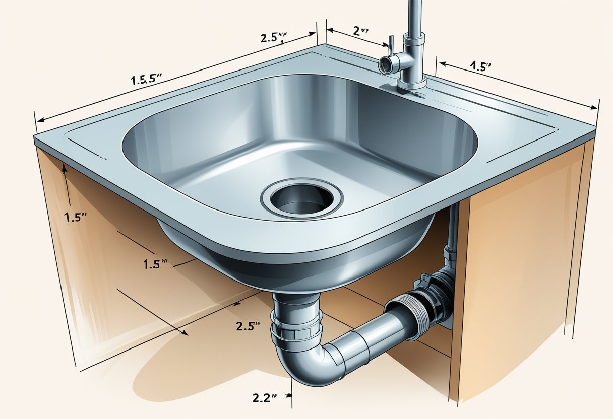 Kitchen Sink Drain Pipe Size Guide & Installation Tips